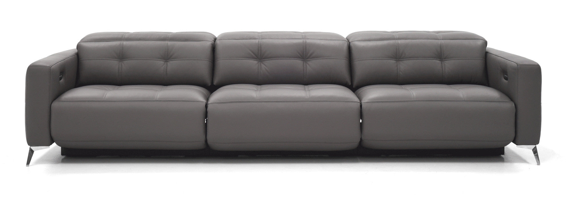 Verona Power Sofa - Grey Leather – Ceenwe