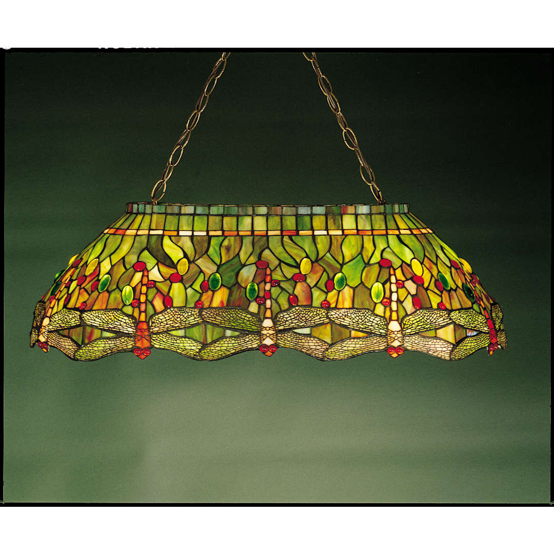 Stained Glass / Tiffany Island / Billiard Fixture from the Billiards C ...