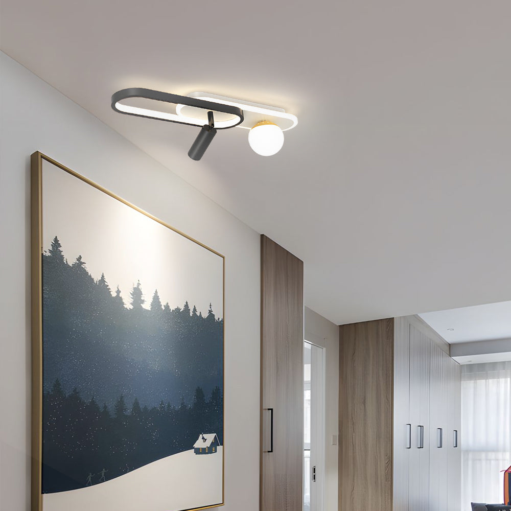 Rectangular Rings Three Step Dimming Modern Ceiling Lights Spotlights ...