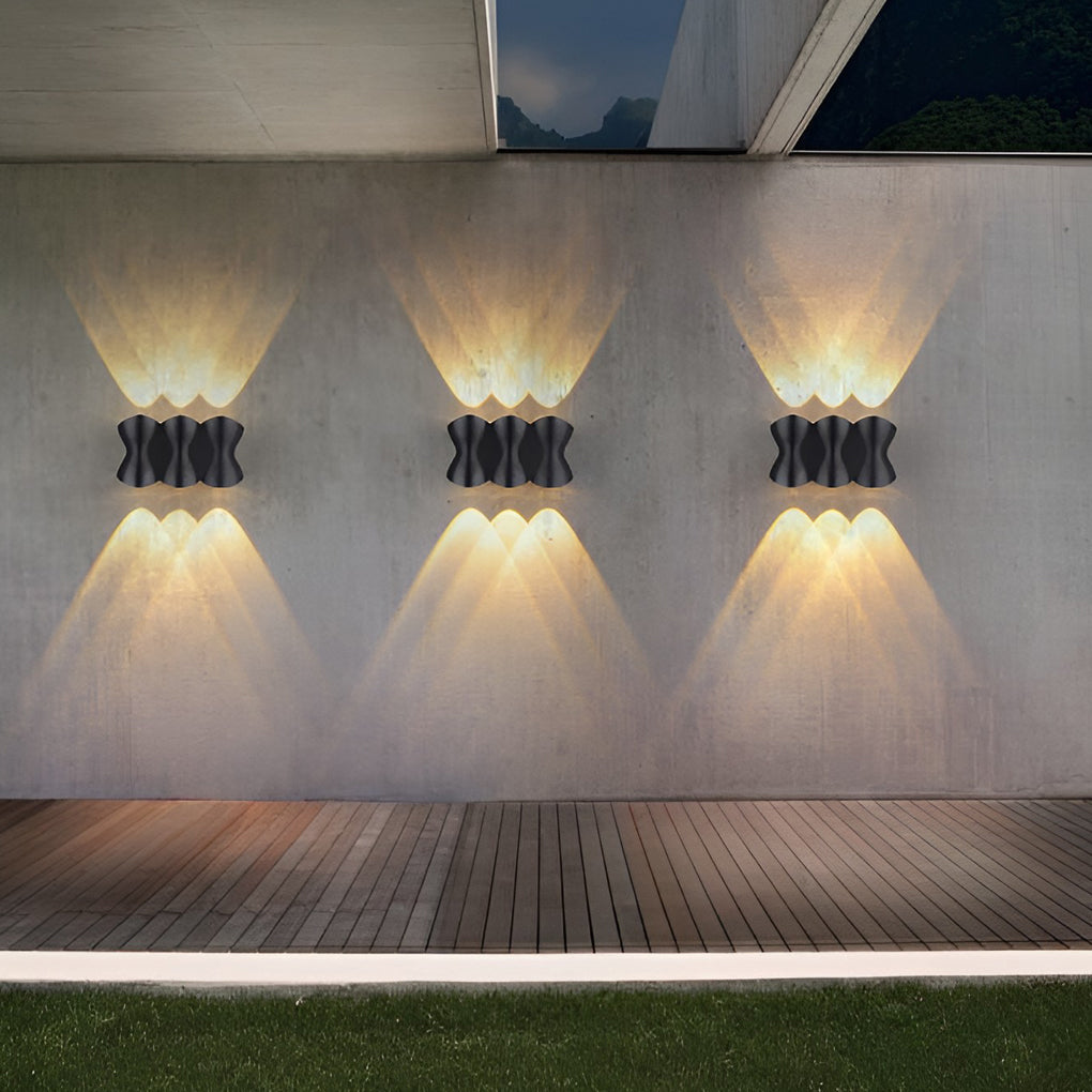 Creative LED Up and Down Lights Waterproof Modern Outdoor Wall Lamp ...