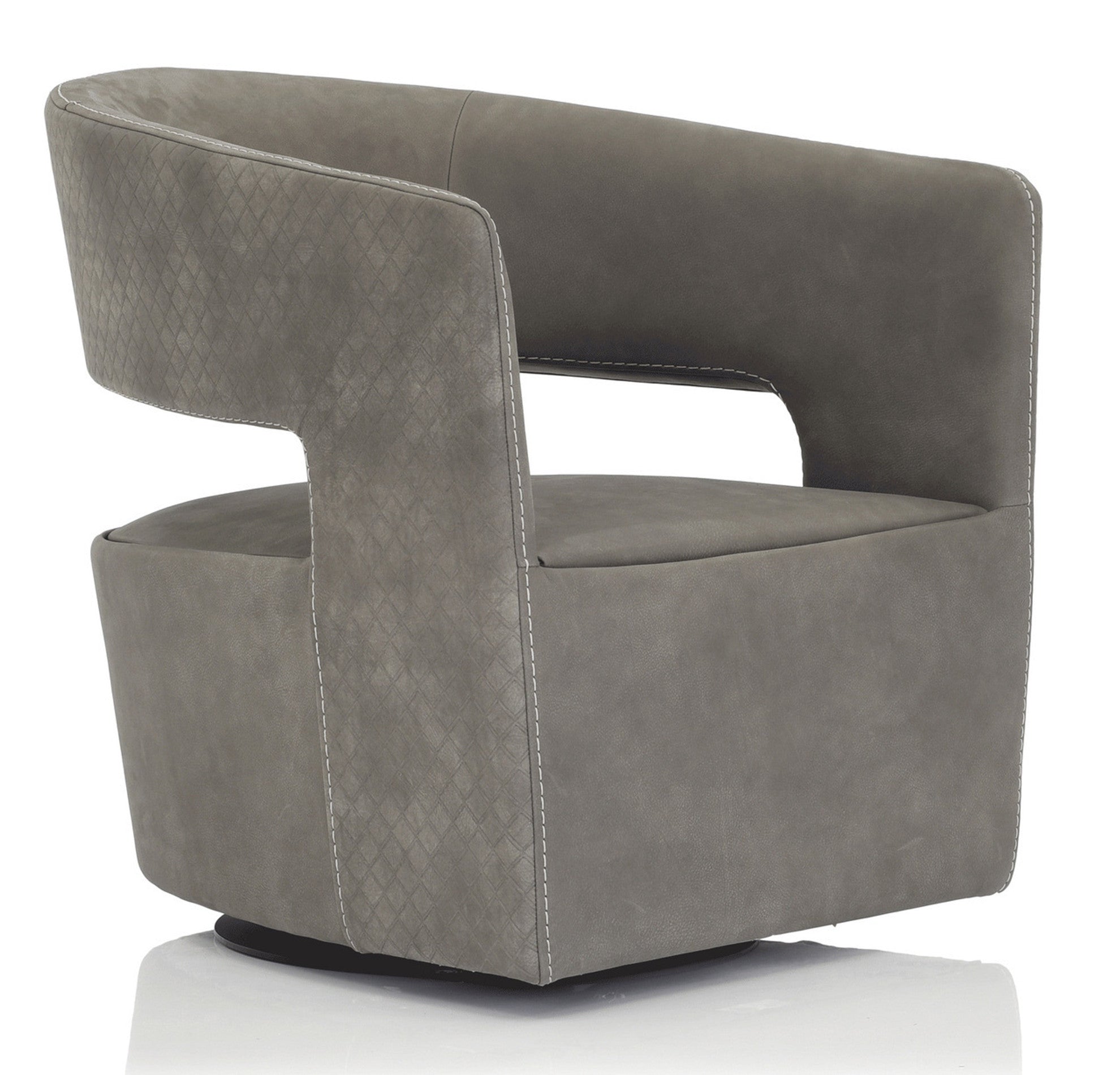 Gem Swivel Chair - Taupe – Ceenwe